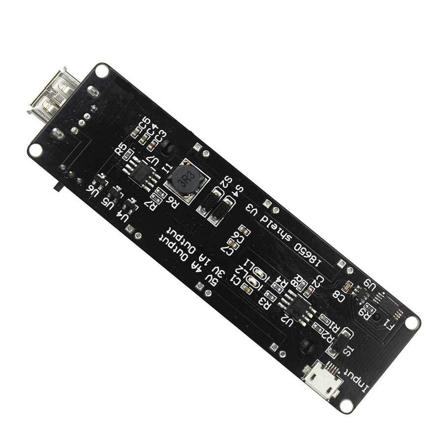 Arduino ve WEMOS ESP32 için Mikro USB'li Lityum Batarya Şarj Shield'i ...