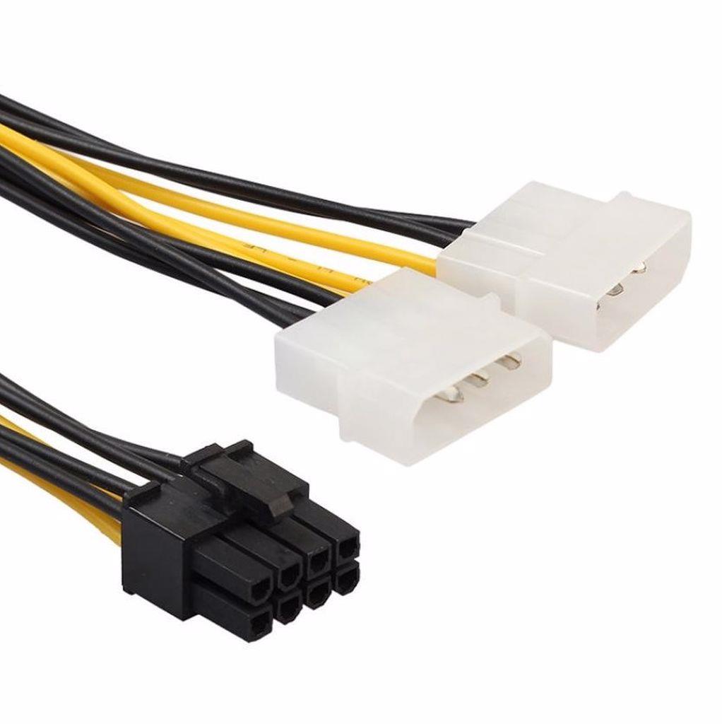 8 Pin PCI-E to 2x4 Pin Molex Ekran Kartı Power Güç Kablosu ...