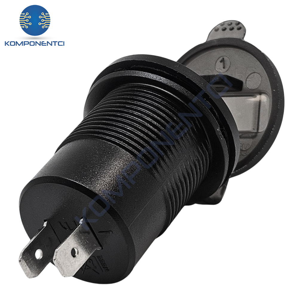 IC-266D-6 Pano Tip Voltmetreli 2'li Usb 3.0 + Type-C Butonlu | Komponentci