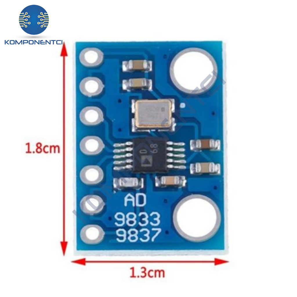 AD9833 Sinüs Kare Dalga DDS Sinyal Jeneratör Modülü | Komponentci