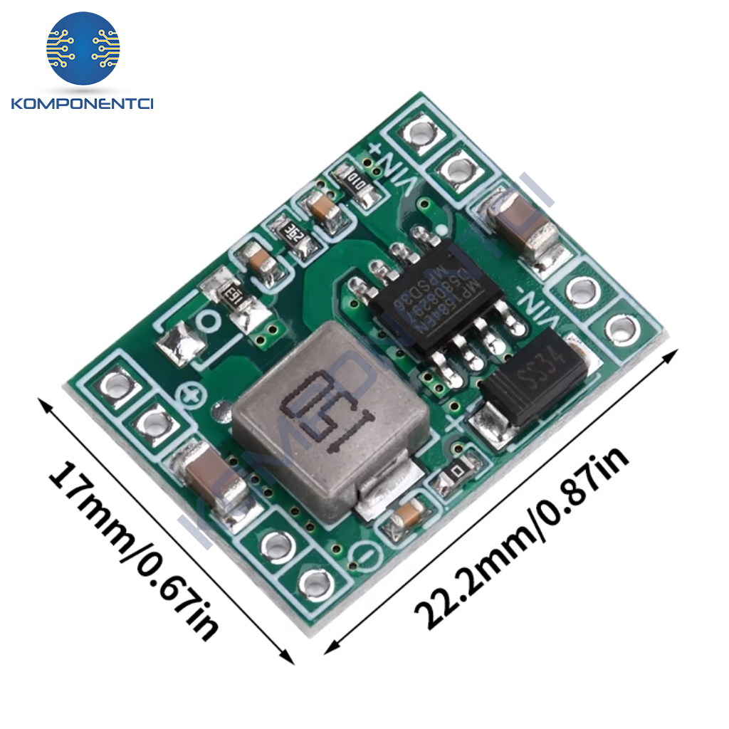 MP1584 DC-DC 3A Ayarlanabilir Voltaj Düşürücü | Komponentci
