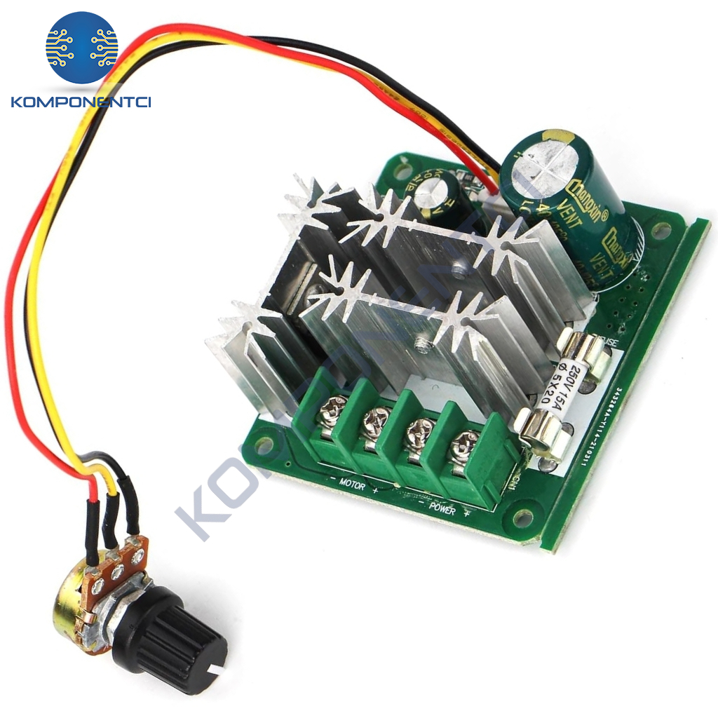 15A 6-90V PWM DC Motor Sürücü Motor Hız Kontrol Modülü | Komponentci