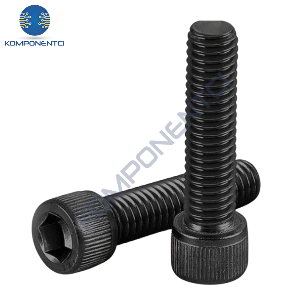 İmbus M3x16mm Cıvata Siyah (Alyan Başlı) DIN912 | Komponentci