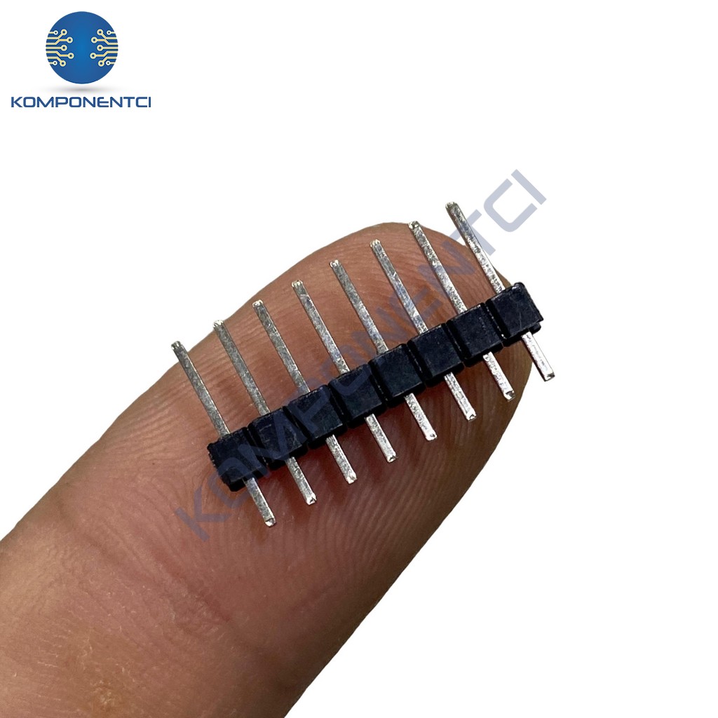 Erkek Pin Header 8 Pin 12mm 2.54mm 1x6 180° Tek Sıra | Komponentci