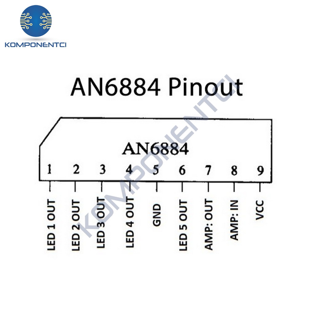 AN6884 SIP-9 LED Sürücü Entegre Devresi | Komponentci