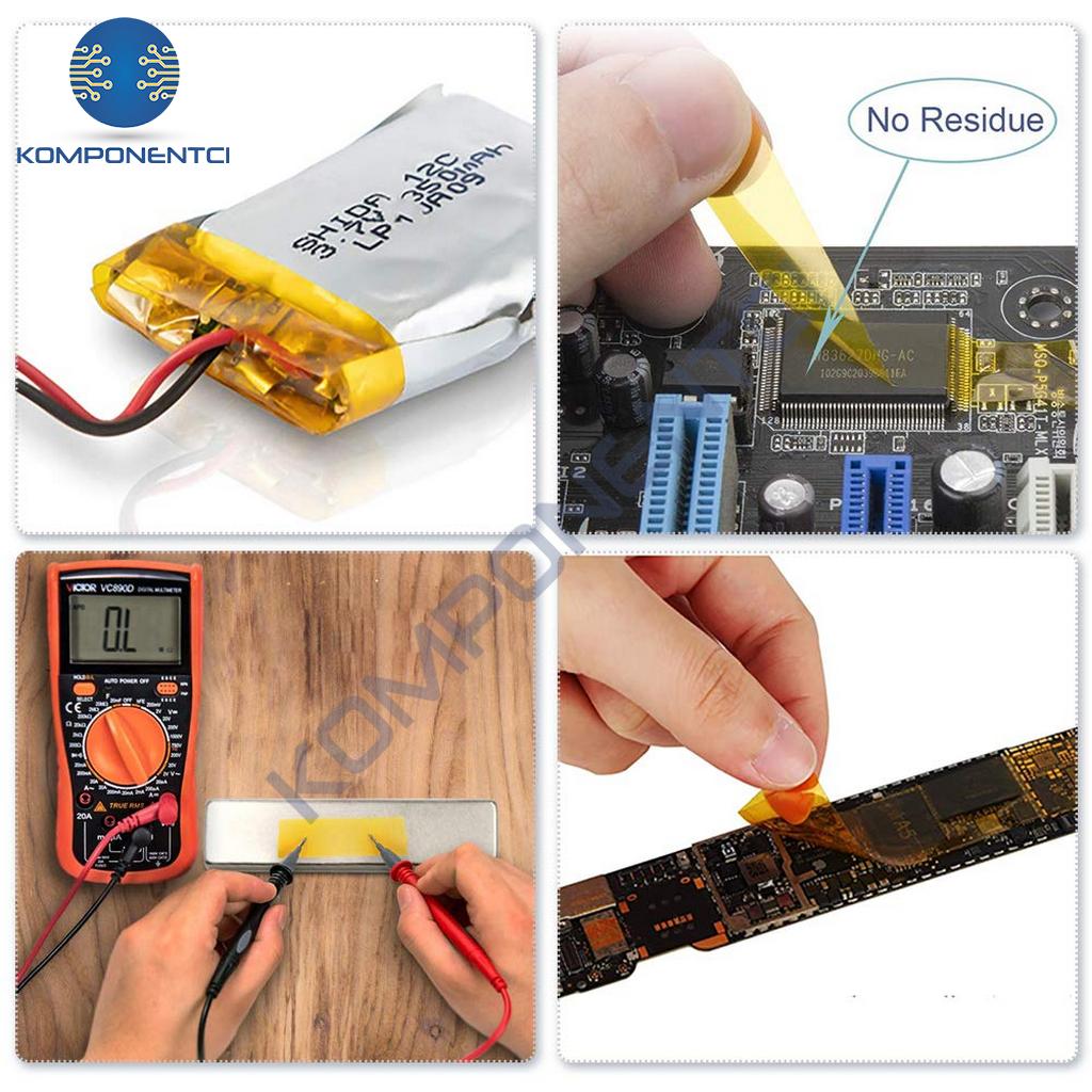 Kapton Bant 10mmx33m Yüksek Isıya Dayanıklı Yanmaz Bant | Komponentci
