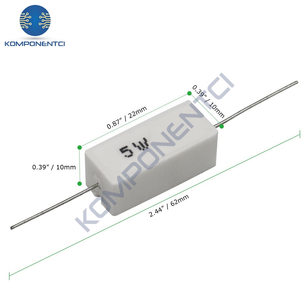 0.47R 5W Taş Direnç | Komponentci