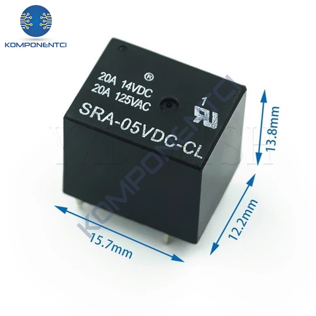 Songle 5V Gaz Rölesi SRA-05VDC-CL ( T74 Gas Relay ) | Komponentci