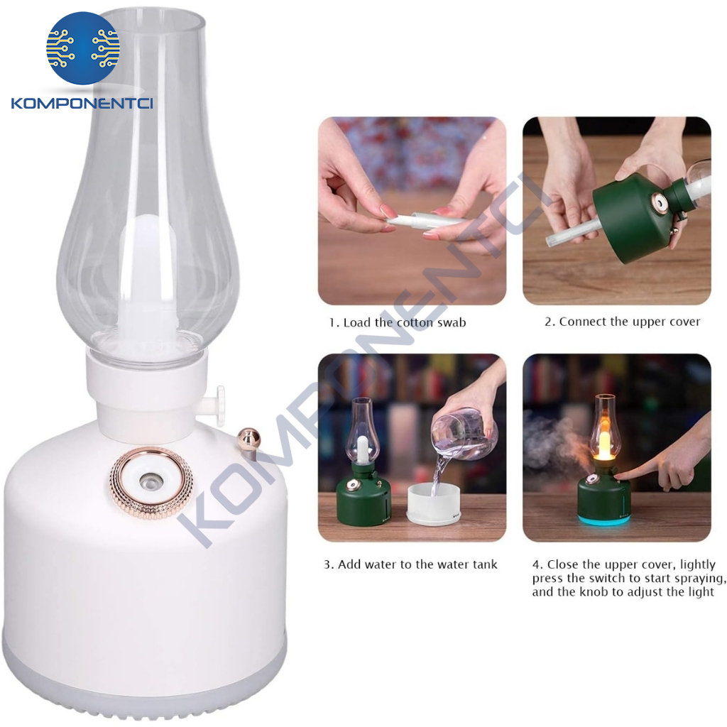Gaz Lambası Görünümlü Hava Nemlendirici Vintage Lamp Humidifier H-47 ...