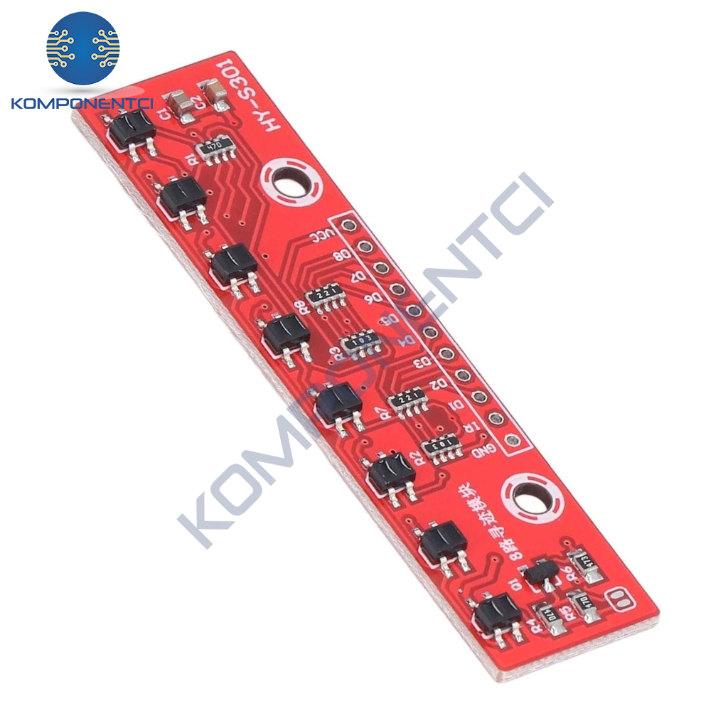 QTR-8A 8 li Kızılötesi Sensör Modülü | Komponentci