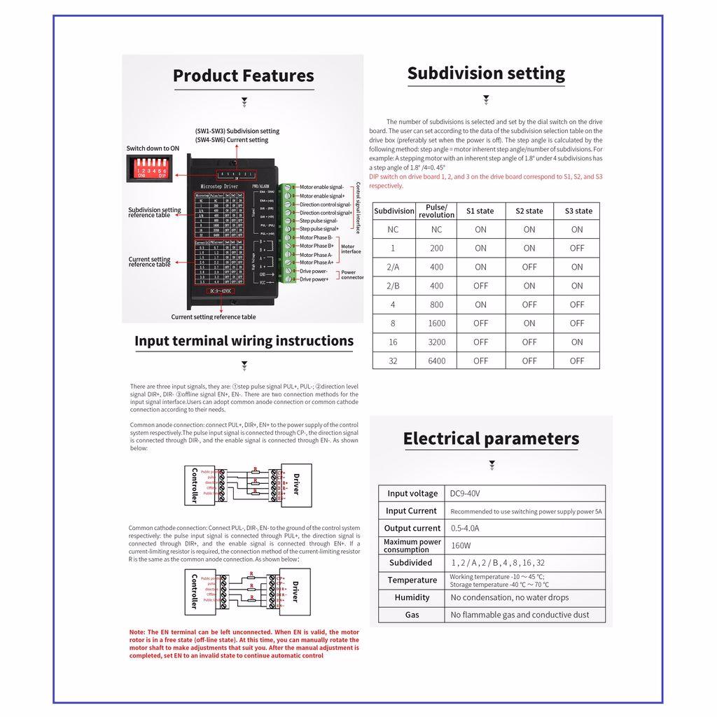 TB6600 4A Step Motor Sürücü ve Kontrol Kartı « Komponentci.net | Türkiye'nin En Büyük Elektronik ...