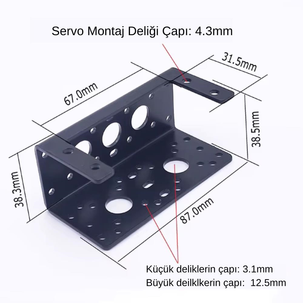 Çok Fonksiyonlu Servo Motor Tutucu - DS5160 DS51160 | Komponentci