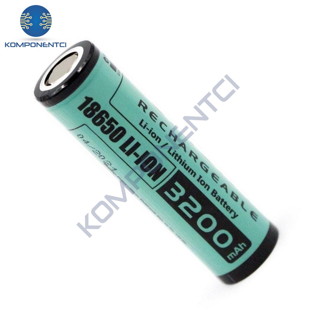 Orion 18650 3.7V 3200mAh 3C Şarj Edilebilir Li-ion Pil | Komponentci