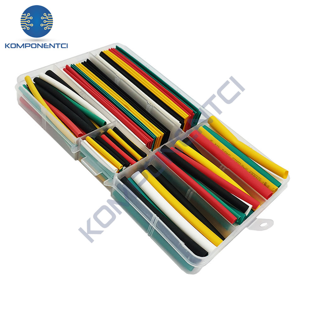 Isı ile Daralan Makaron Kablo Yalıtım Set 140 Parça Kutulu | Komponentci