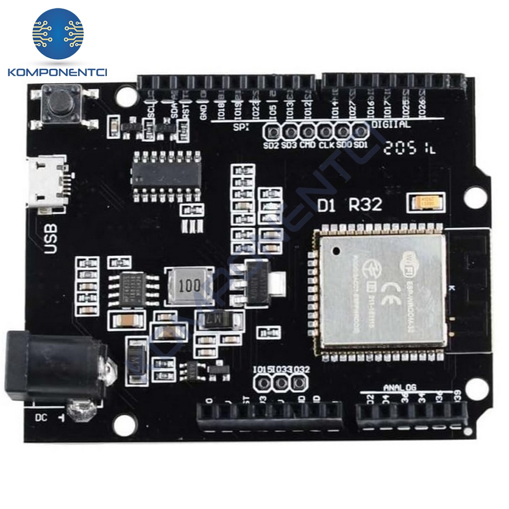 ESPDuino-32 ESP32 WiFi ve Bletooth Geliştirme Kartı | Komponentci