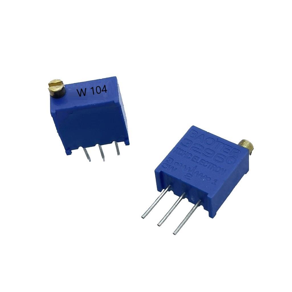 100K Trimpot - 3296 - W104 (Dik) Çok Turlu | Komponentci