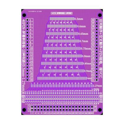 FFC/FPC 40 Pin 0.5-1mm Dönüştürücü PCB Kartı | Komponentci
