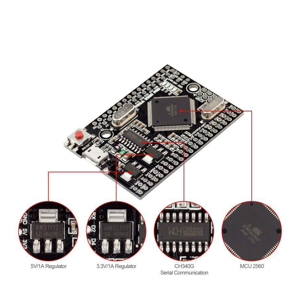 Arduino Mega2560 Pro Mini | Komponentci