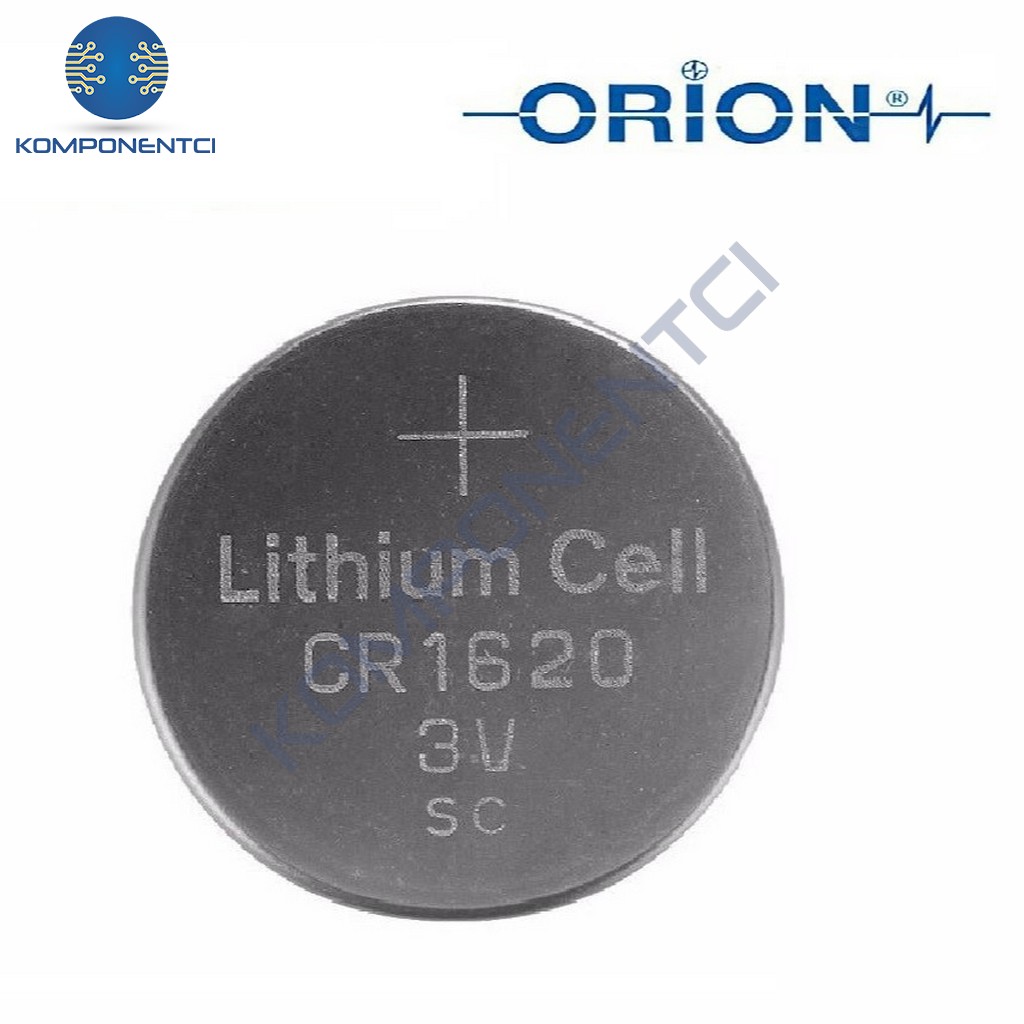 Orion CR1620 3V Lityum Pil 5'li Paket | Komponentci