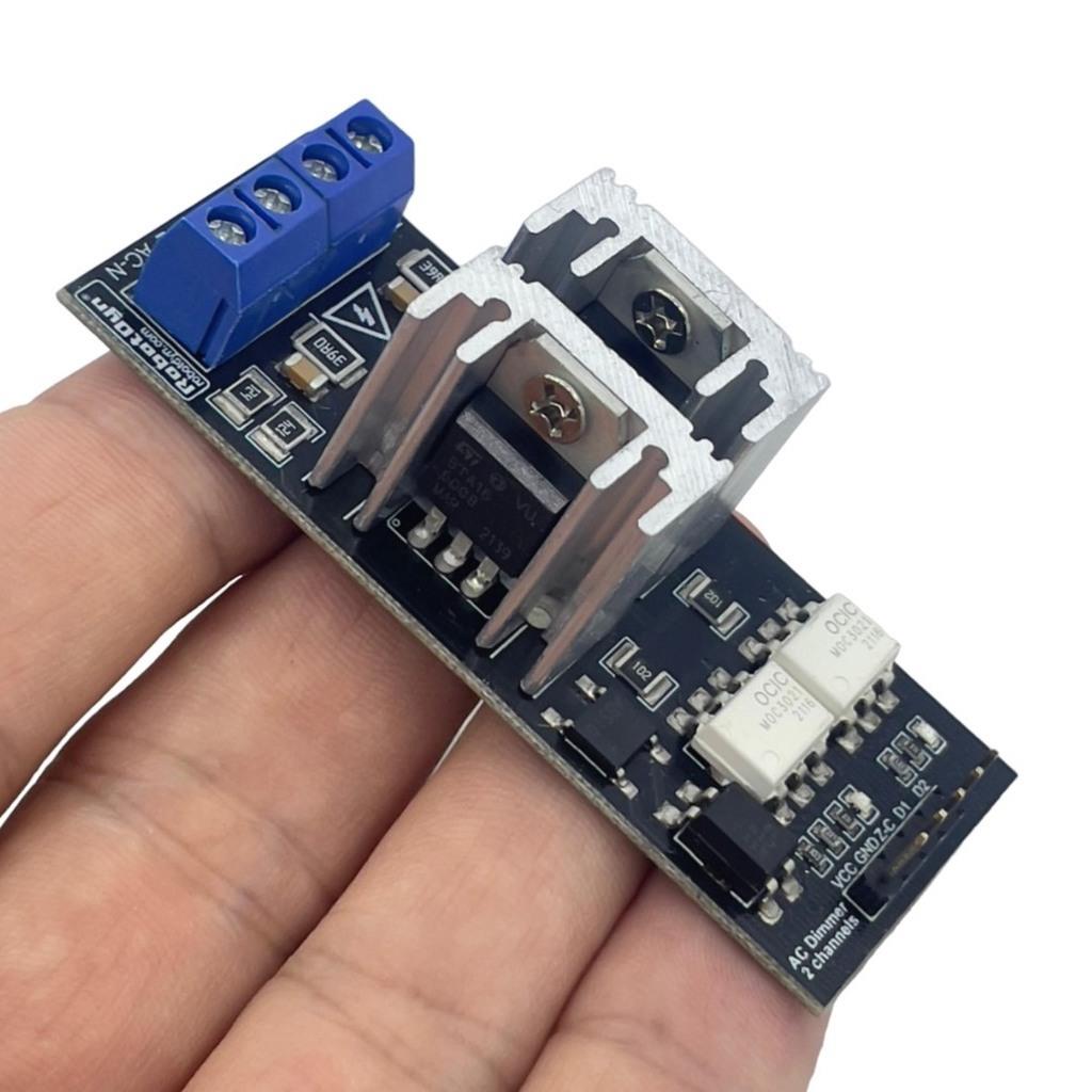AC Voltaj Ayarlayıcı Dimmer Modülü 110-400V 2 Kanal | Komponentci