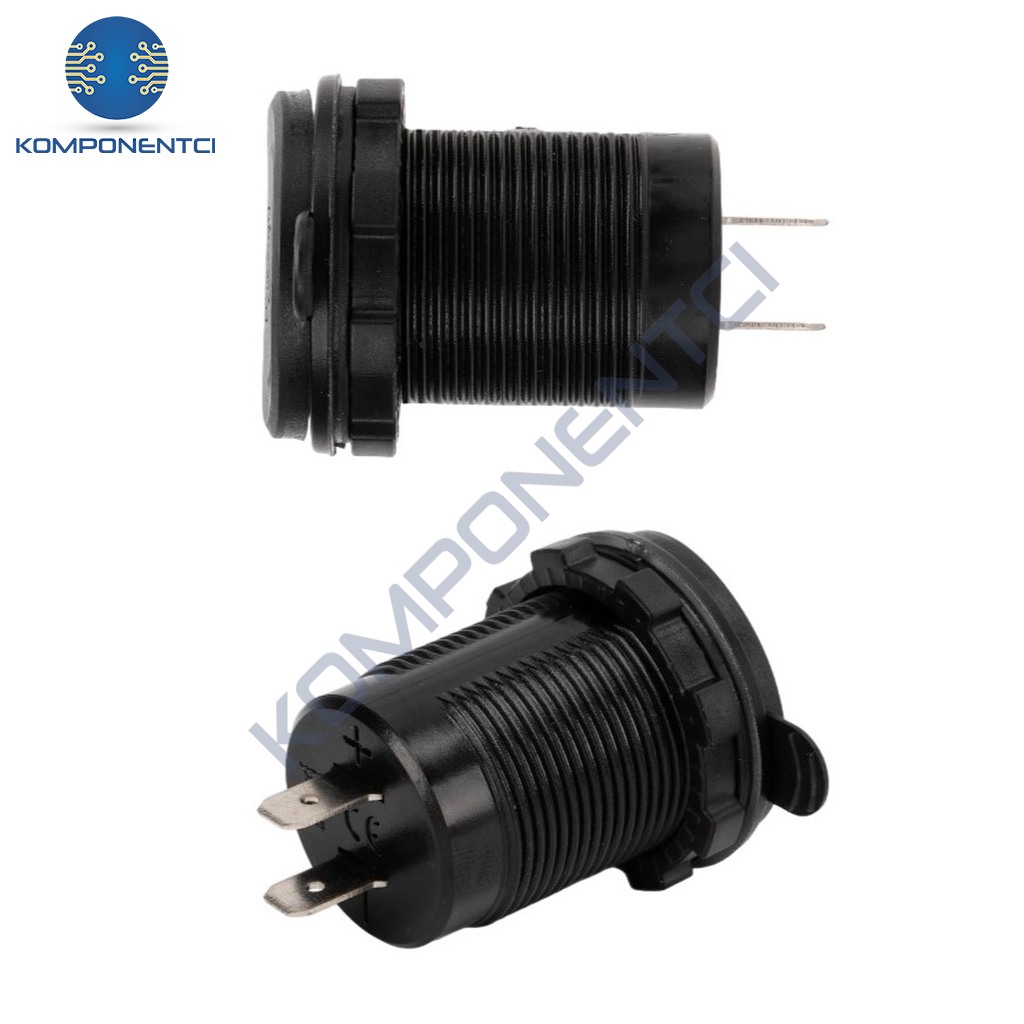 IC-266C-5 USB3.0 + Type-C Pano Tipi Çakmaklık Soketi 12-24V | Komponentci