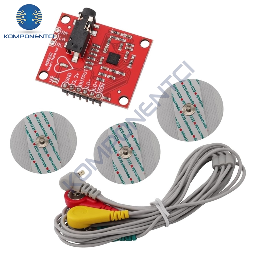 AD8232 EKG Kalp Atışı Nabız Grafiği İzleme Kiti EKG Modülü | Komponentci