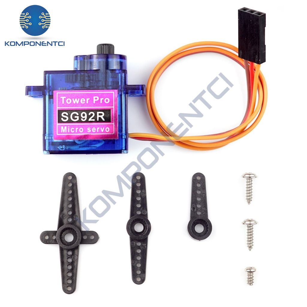 Tower Pro SG92R 2.5kg 4.8V Micro Servo Motor | Komponentci