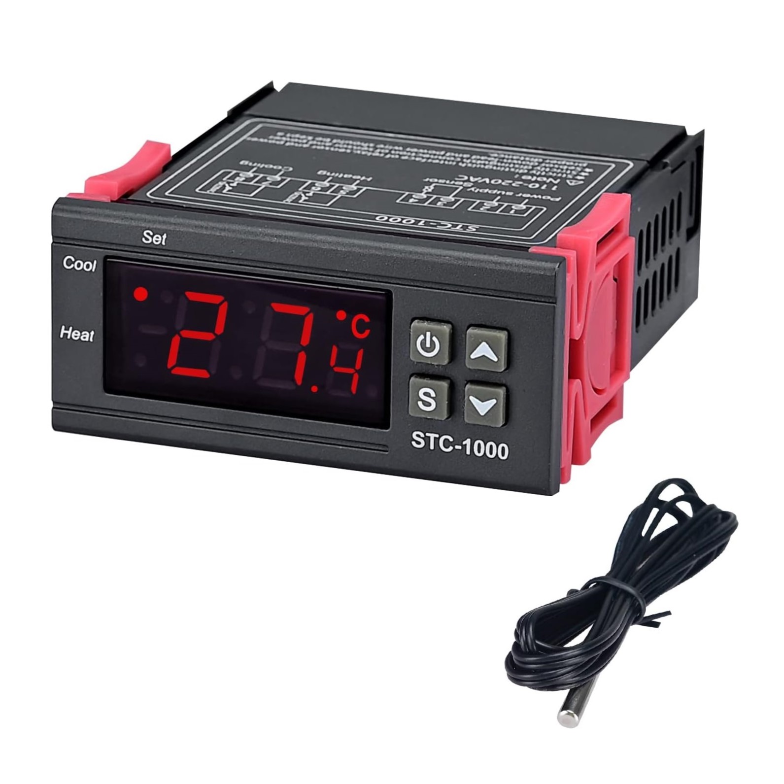 STC-1000 220V Problu Termostat Dijital Cihazı | Komponentci