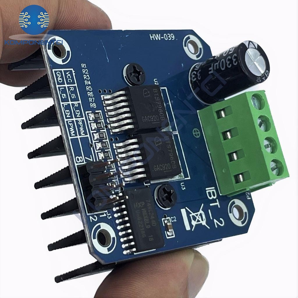 43A 5-27V Çift BTS7960B H-Köprü Yüksek Güç Motor Sürücü Modülü I ...