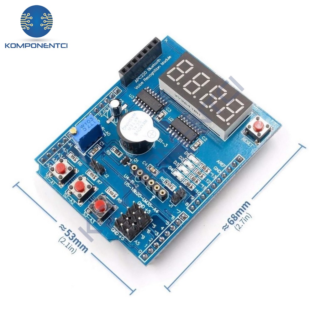 Arduino Çok Fonksiyonlu Genişletme Kartı | Komponentci