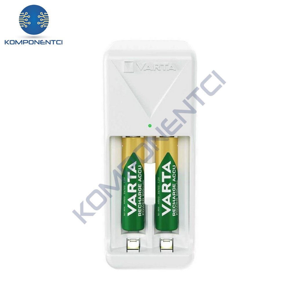 Varta 57656 Mini Pil Şarj Cihazı 2x800mAh (Pilli) | Komponentci