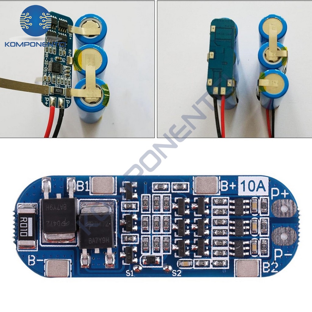 3S 10A BMS 12V 18650 Li-ion Koruma Balans Devresi | Komponentci