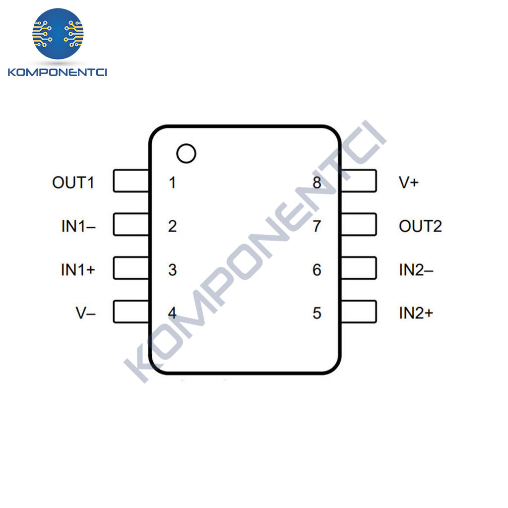 LM258DR Smd OpAmp Entegresi Soic-8 | Komponentci