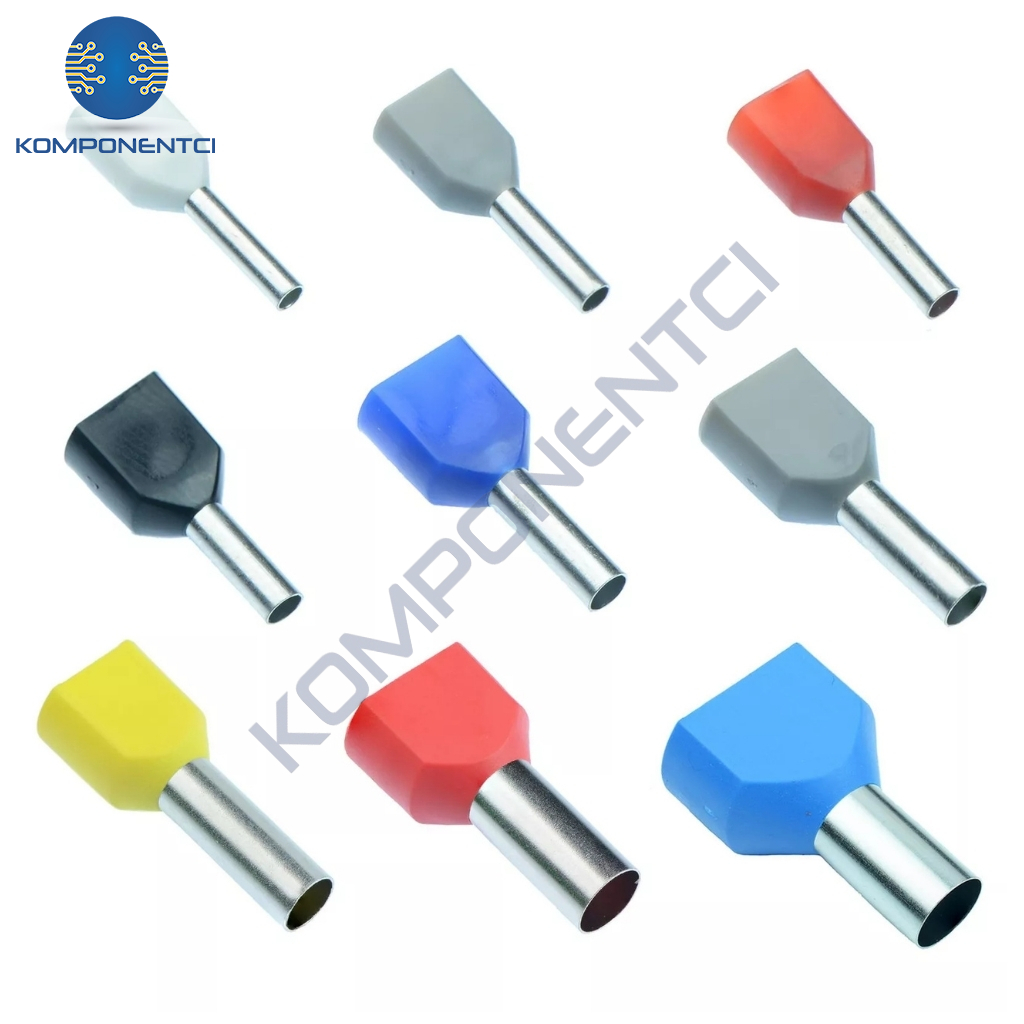 Gwest Çift Girişli Kablo Yüksüğü CYA-0.75 Beyaz 500 Adet | Komponentci