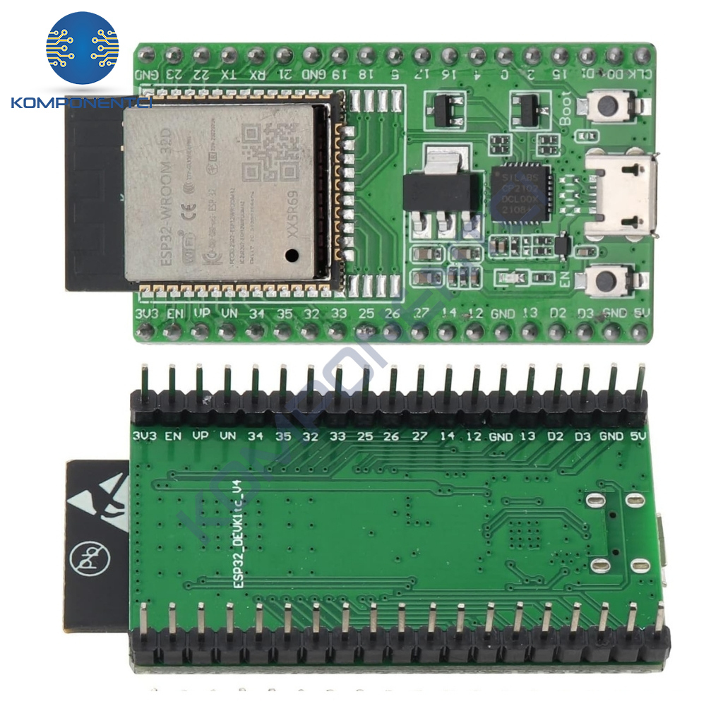 ESP32 WROOM 32D WiFi Bluetooth Geliştirme Kartı 38 Pin I Komponentci