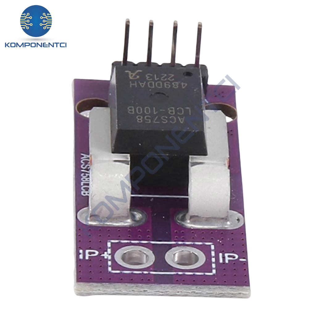 ACS758LCB 100A Lineer Hall Akım Sensörü Modülü | Komponentci
