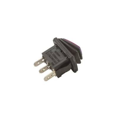 KCD1 Su Geçirmez Mor Işıklı ON-OFF Anahtar 3 Pin | Komponentci