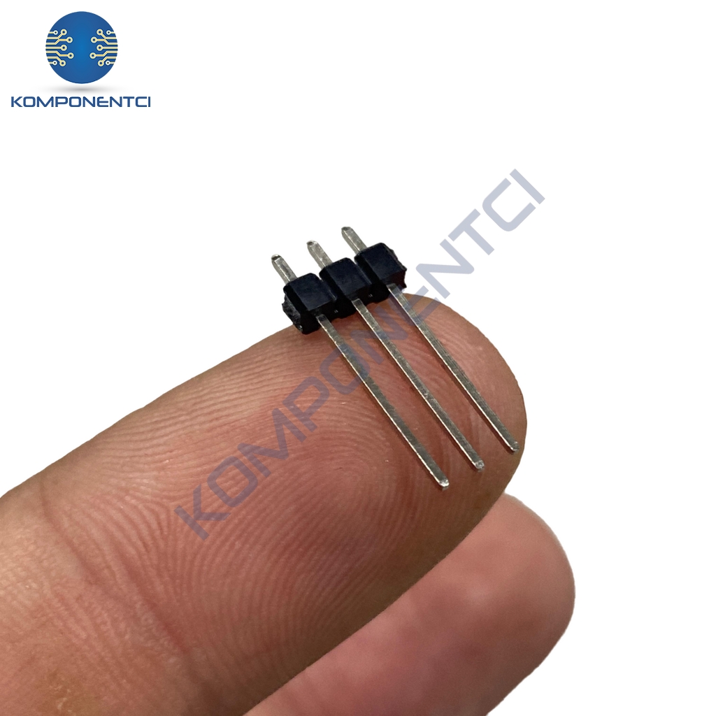 Erkek Pin Header 3 Pin 19 mm 2.54mm 1x3 180° Tek Sıra | Komponentci