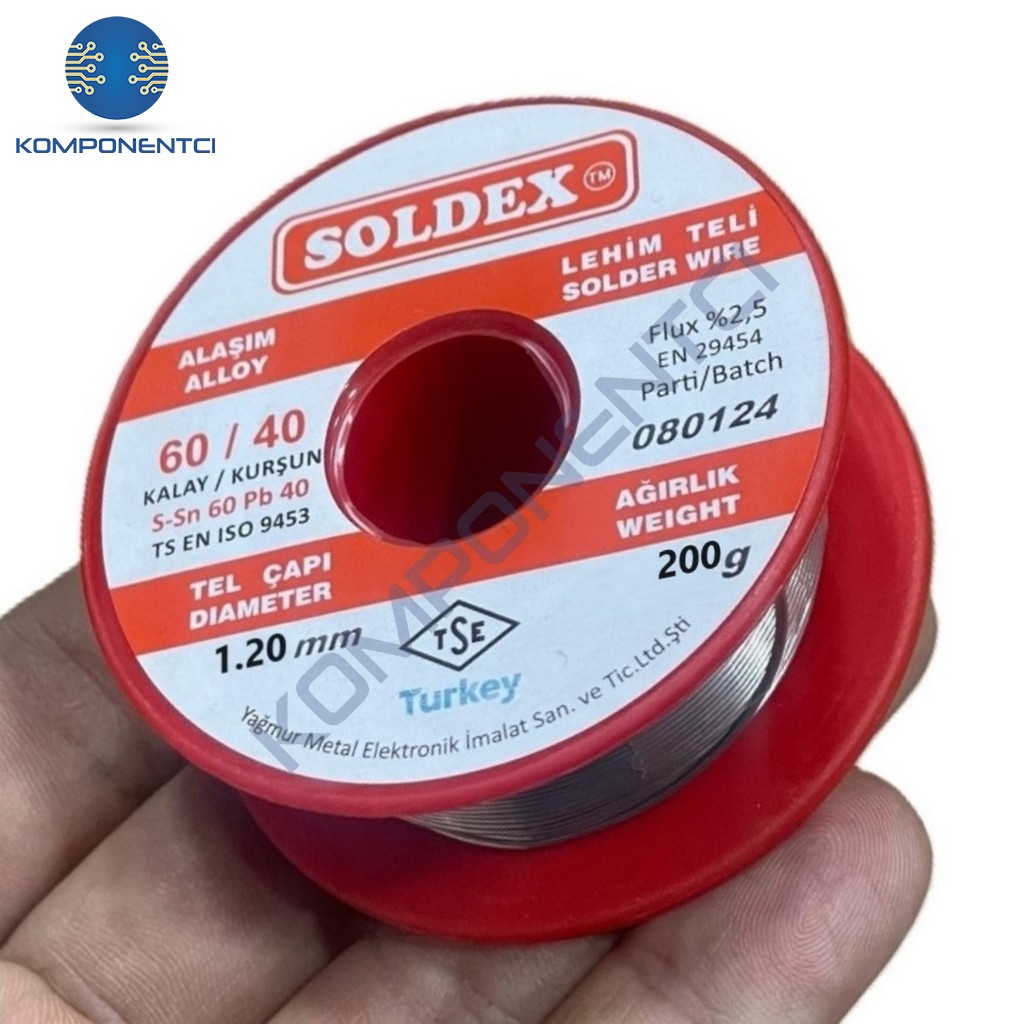 1.2mm 200 gr Soldex Lehim Teli | Komponentci
