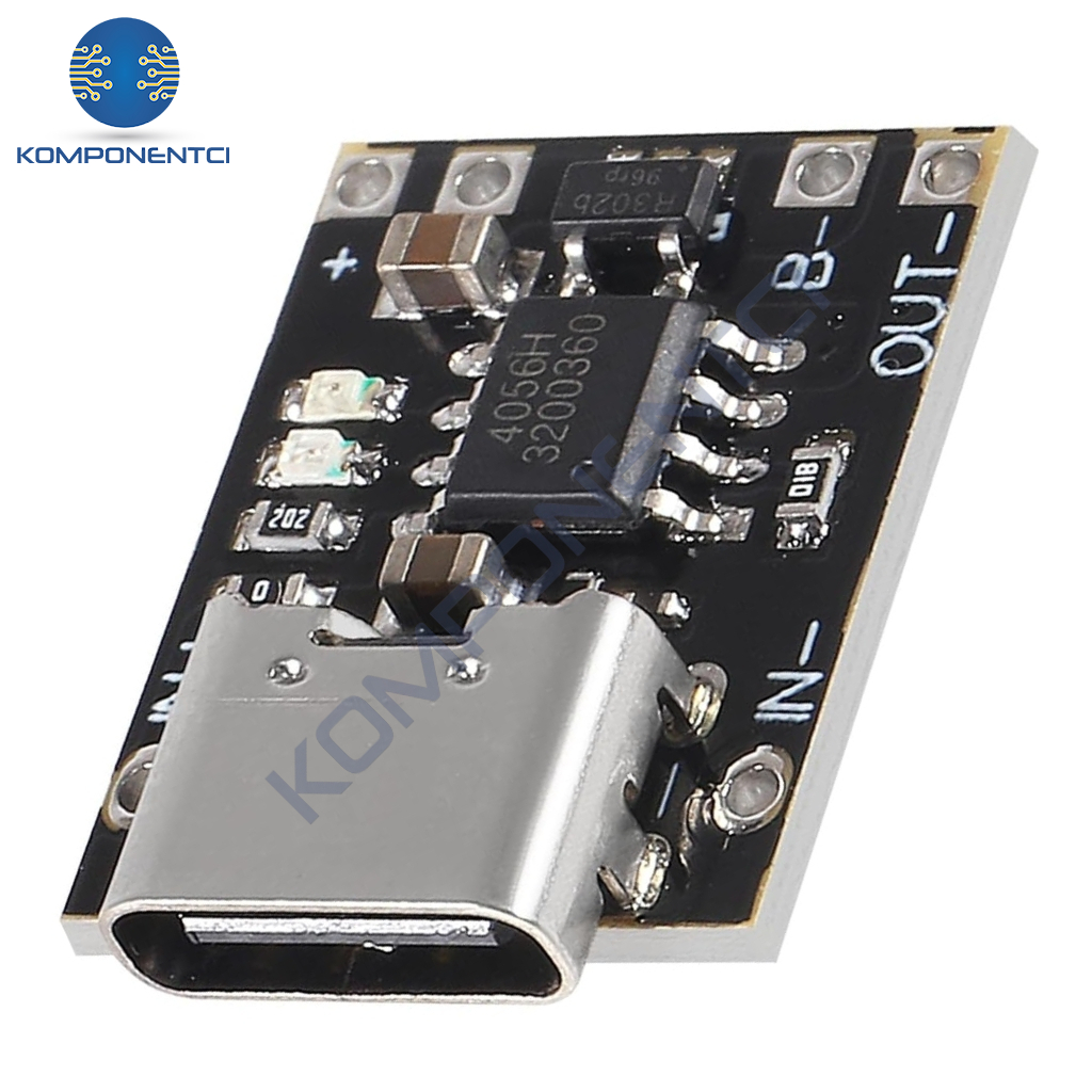 TP4056 Type-C 3.7V Mini Şarj Devresi Korumalı Mod | Komponentci