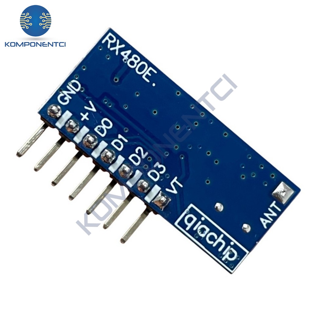 RX480-E 4 Kanal 433Mhz RF Alıcı | Komponentci
