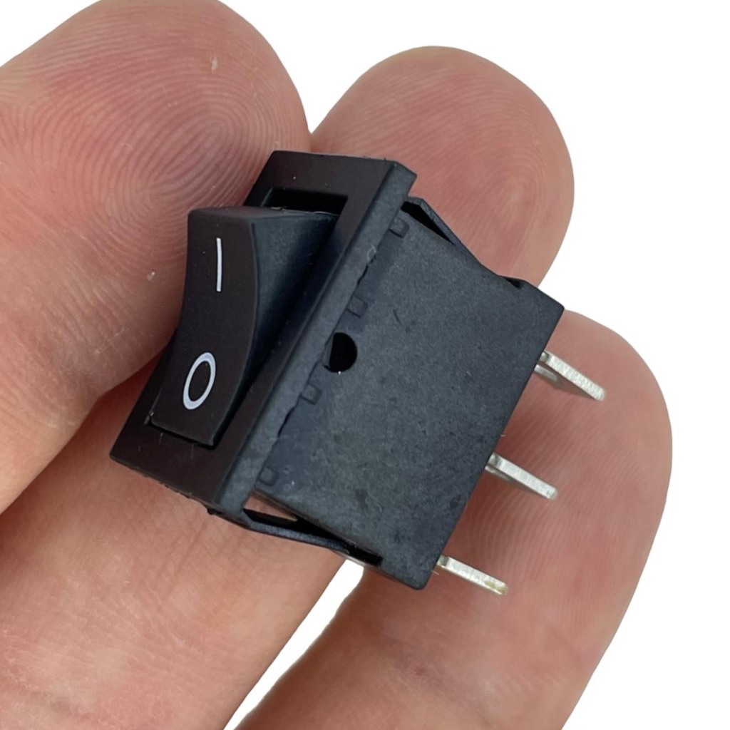 IC-125 Mini Işıksız Yaylı Anahtar Off-Mom 3P | Komponentci