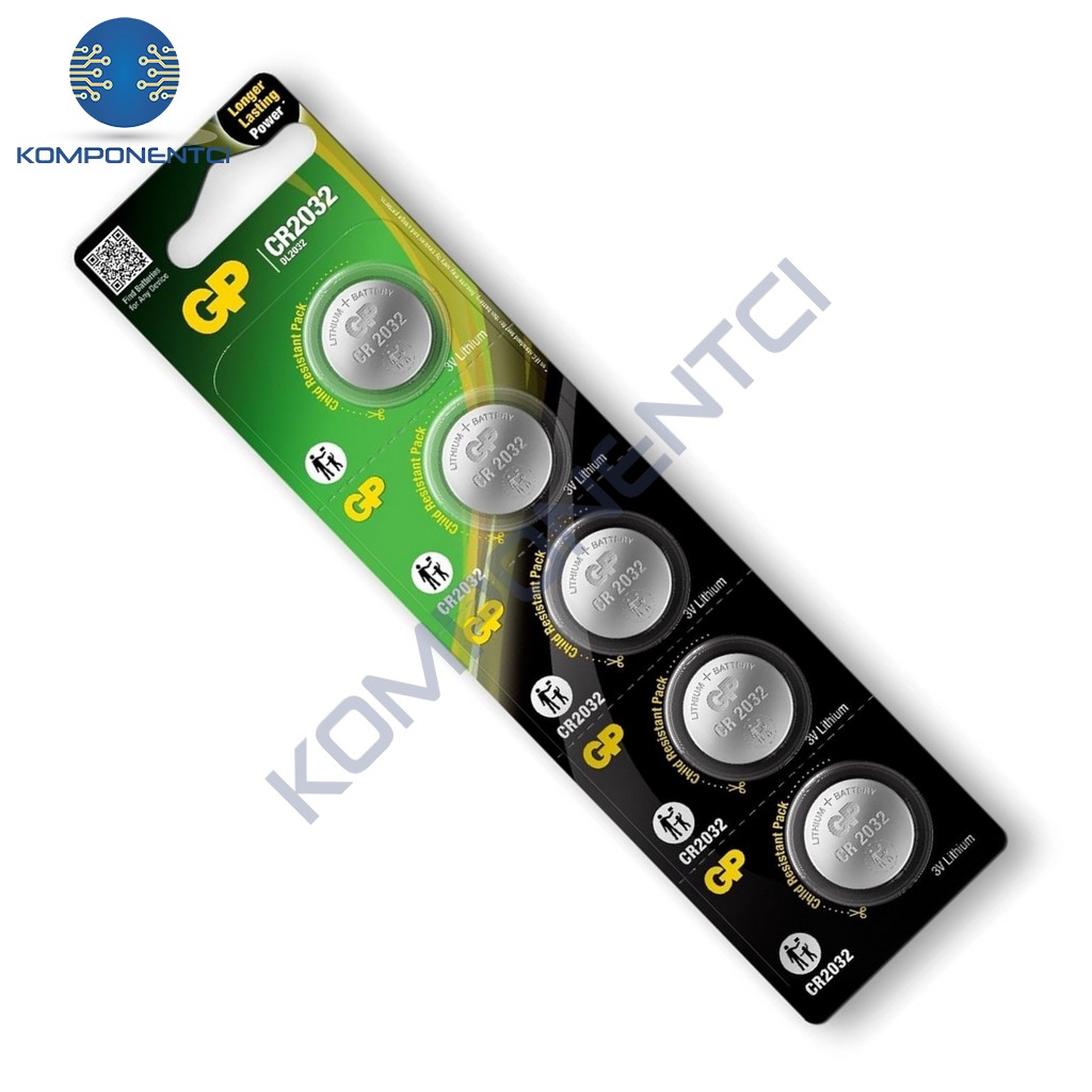 GP CR2032 3V Lityum Pil 5'li Paket | Komponentci