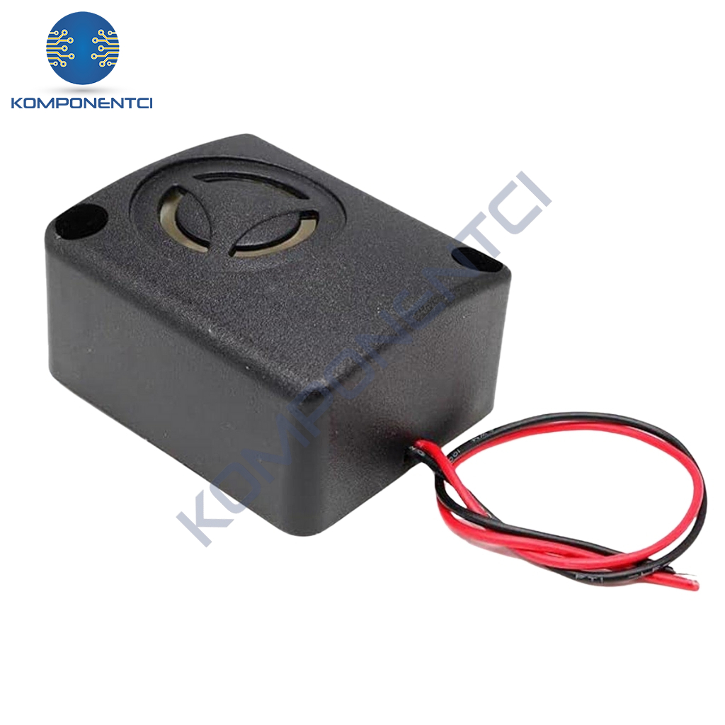 IC-221A Buzzer 12V DC Devreli Kablolu Siren Ses | Komponentci