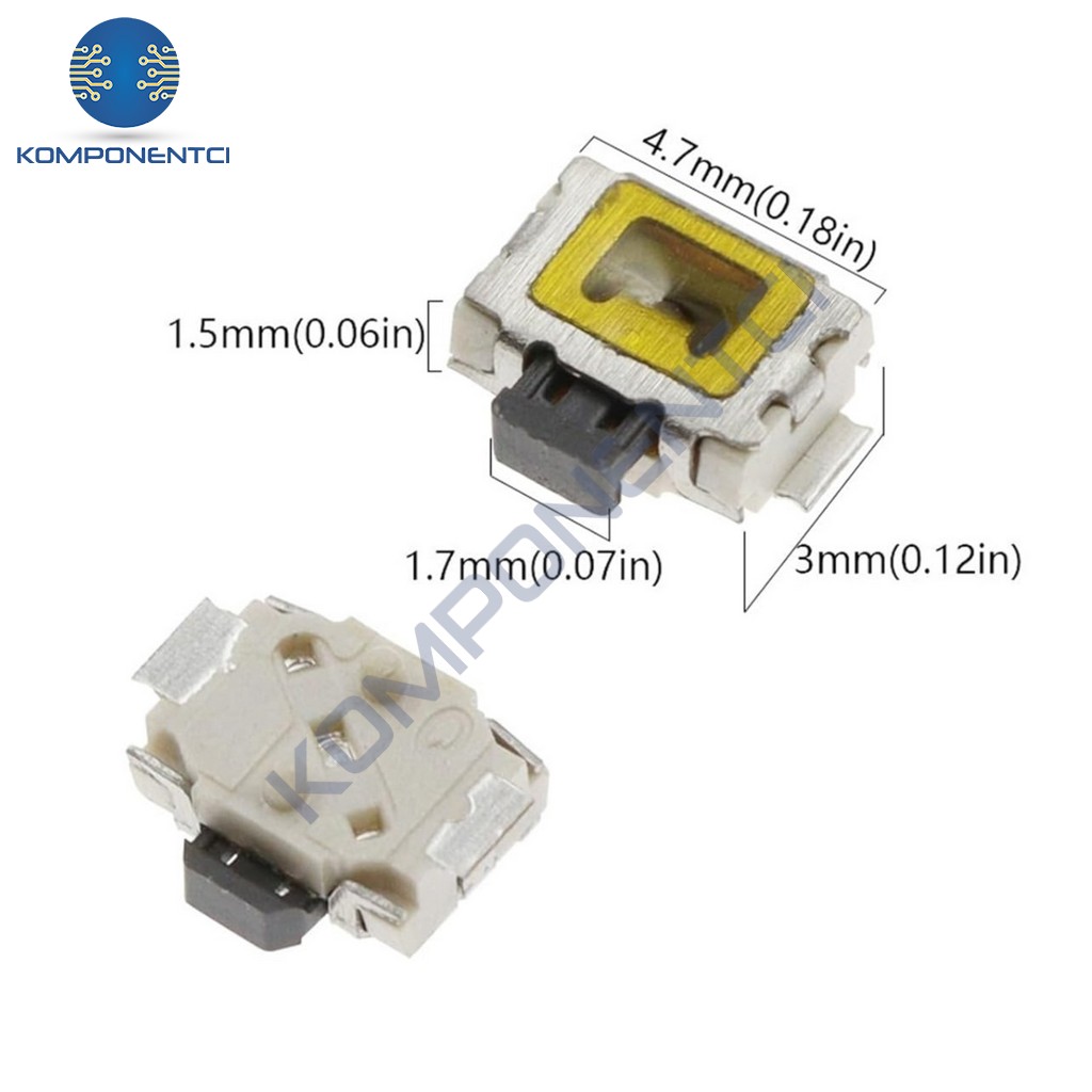 Tact Switch 2P Mini SMD 90 Derece | Komponentci