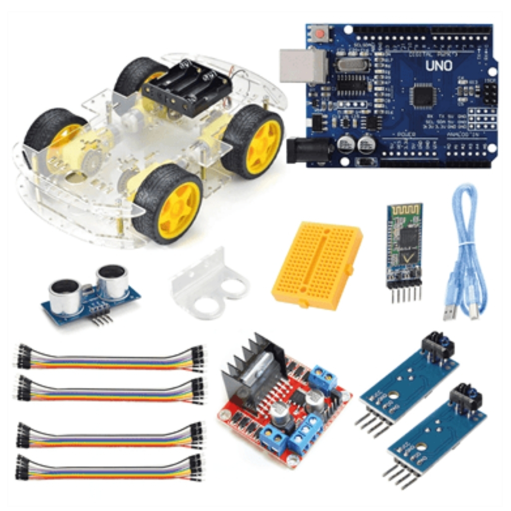 Arduino Süper Combo 4WD Araç Seti Bluetooth | Komponentci