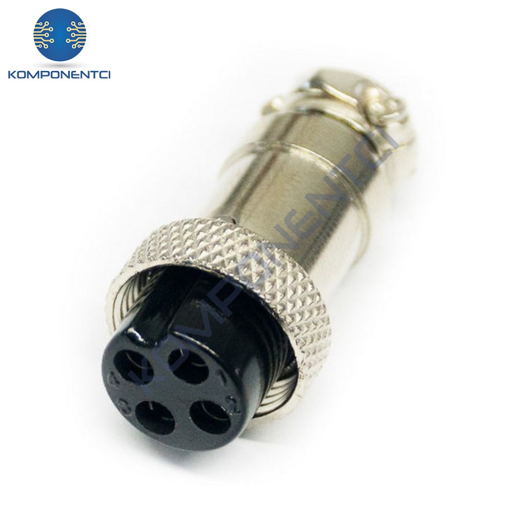 IC-261M 16mm Mayk Dişi Şase 4P Konnektör | Komponentci