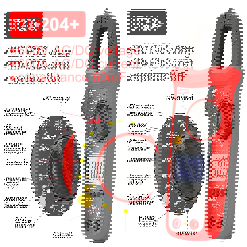 Unit UT204+ Ac/Dc 600A True Rms Dijital Pensampermetre | Komponentci