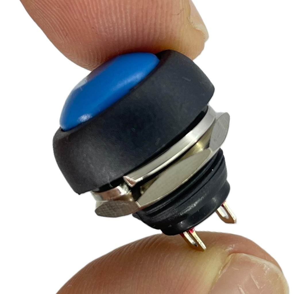 IC-184 Mavi Plastik Push Buton 12mm PBS-33B | Komponentci