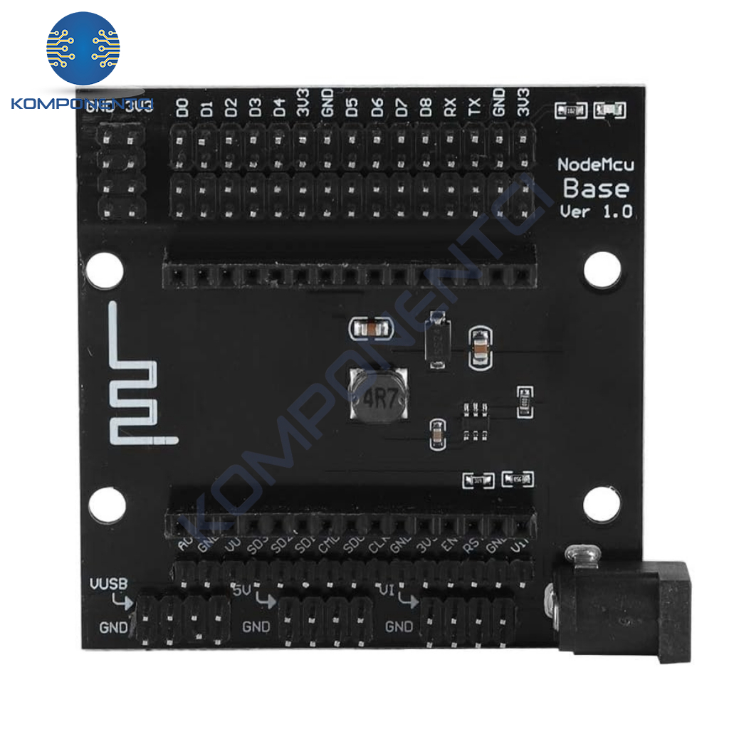NodeMCU LoLin ESP8266 Base Shield - NodeMCU CH340 I Komponentci
